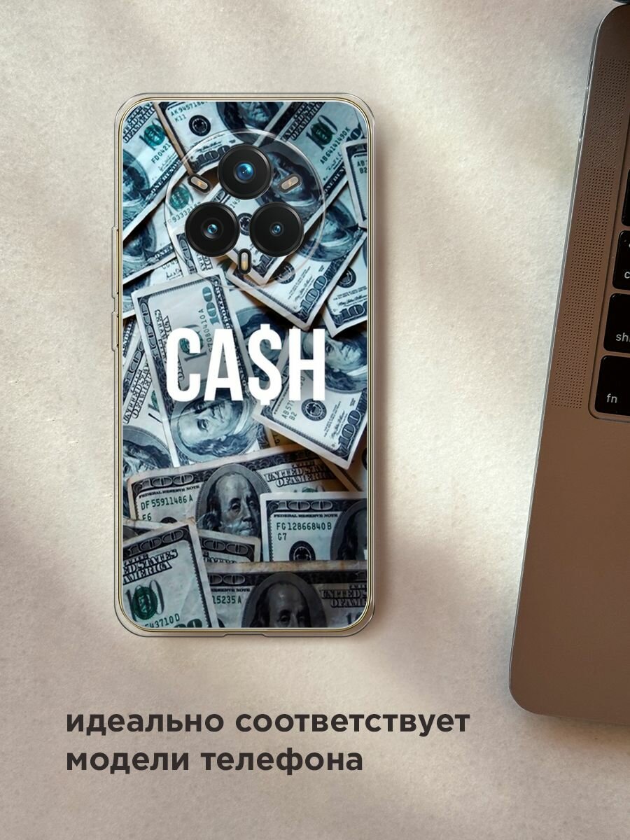 Силиконовый чехол на Realme 14 Pro+ / Реалми 14 Про+ с принтом "Cash" — фото 1