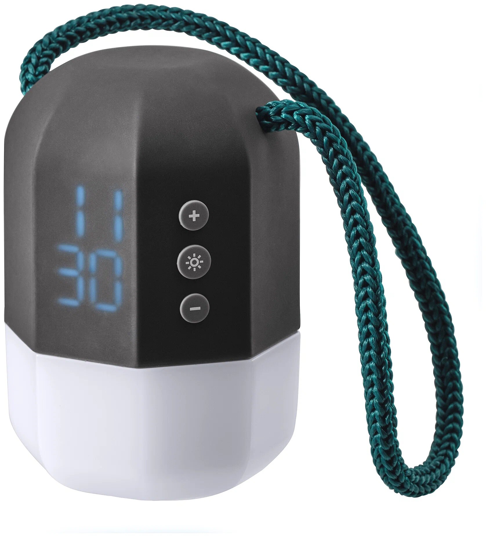 Часы настольные икеа фнурра, серый/темный, 6.5 см х 10 см х 6.5 см