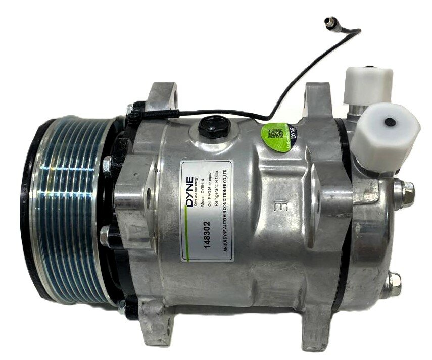 Компрессор кондиционера Dyne 5H14 A2 12V (выходы вертикальные)