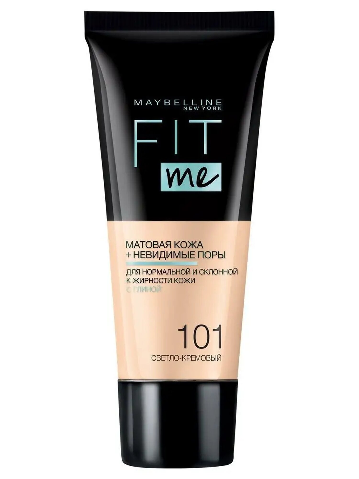 Maybelline New York тональный крем Fit Me №101 светло-кремовый