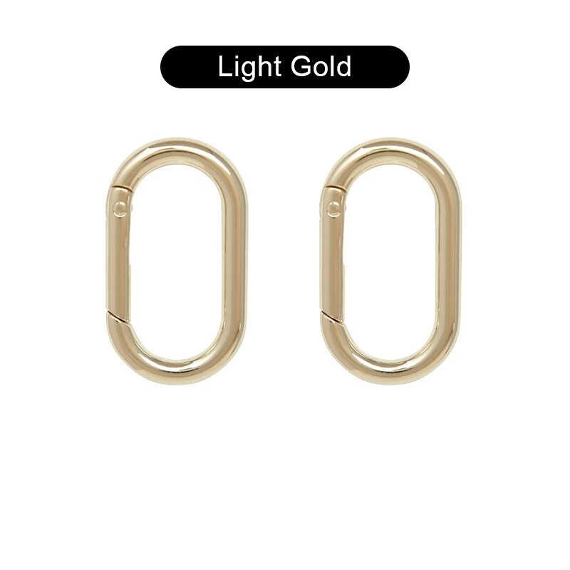 CRAZYSMITH металлическое овальное кольцо весна застежка крючок пряжки открывающийся Карабин брелок 2 шт кожаная сумка ремешок ремень, крючки цепь для собаки