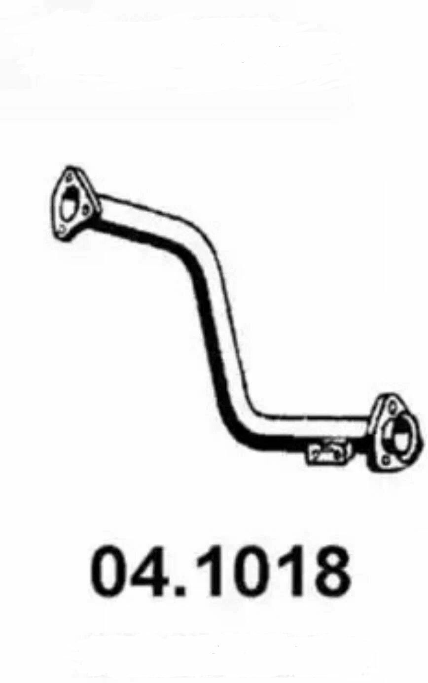 Приемная труба ASSO 04.1018, Audi 80 B3 1.4, 1.6, 1.8, 2.0, 1.6D 08.86-12.94