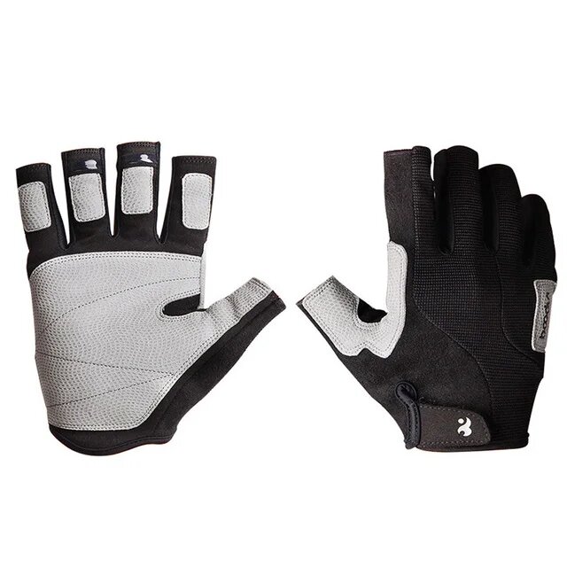 BOODUN перчатки для скалолазания серые/черные Черный, черный, М