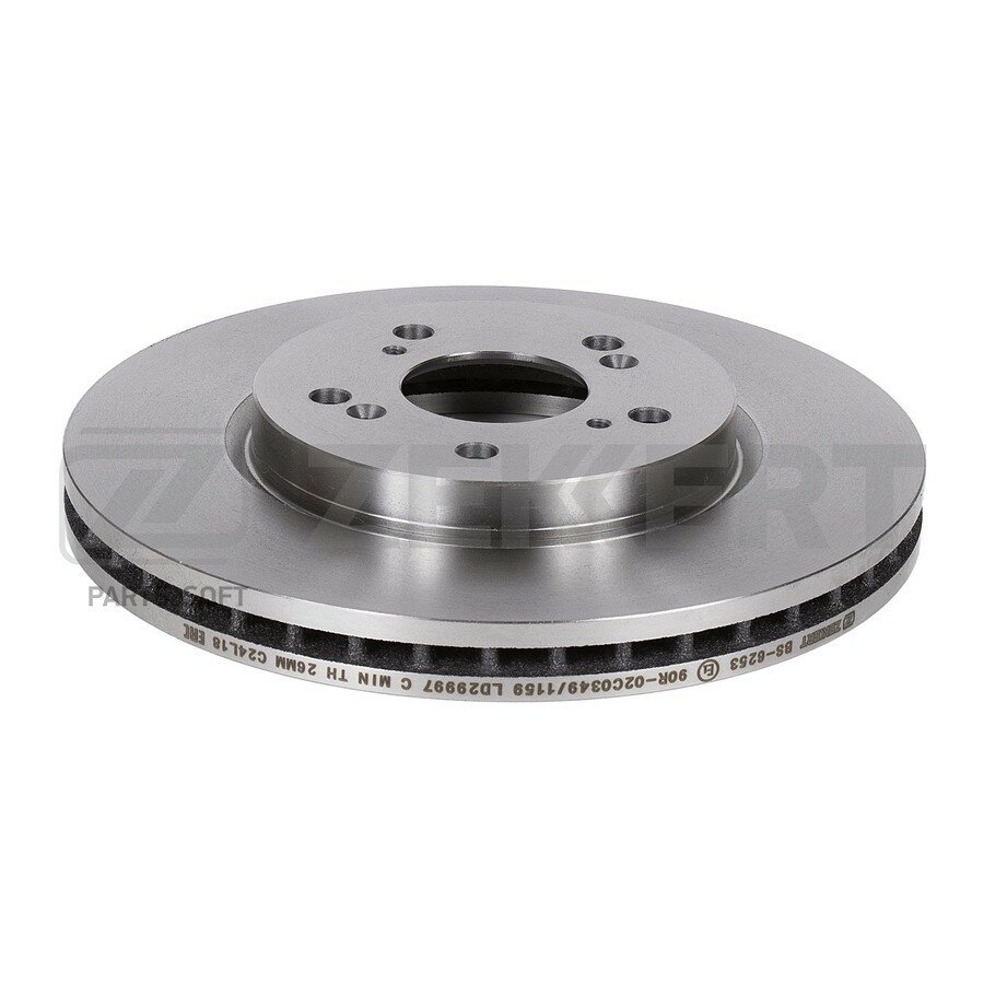 ZEKKERT BS-6253 Диск торм. перед. Great Wall Hover 11- ()