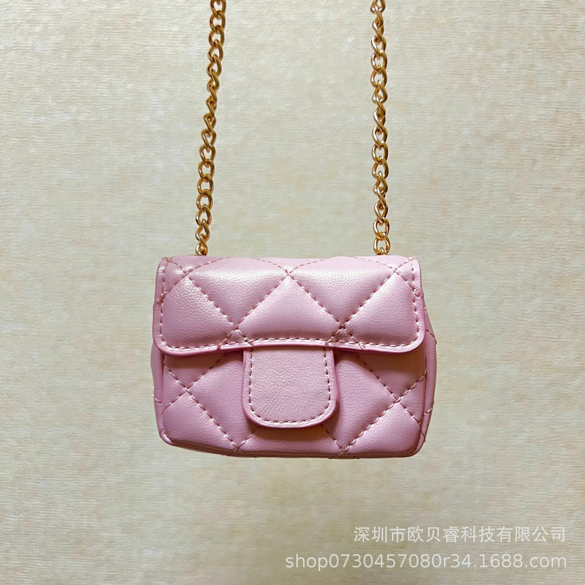 Совместим с чехлом AirPods 4, маленькая сумка через плечо в стиле Chanel, стеганая мини-сумка с цепочкой, сумка для наушников, женская сумка