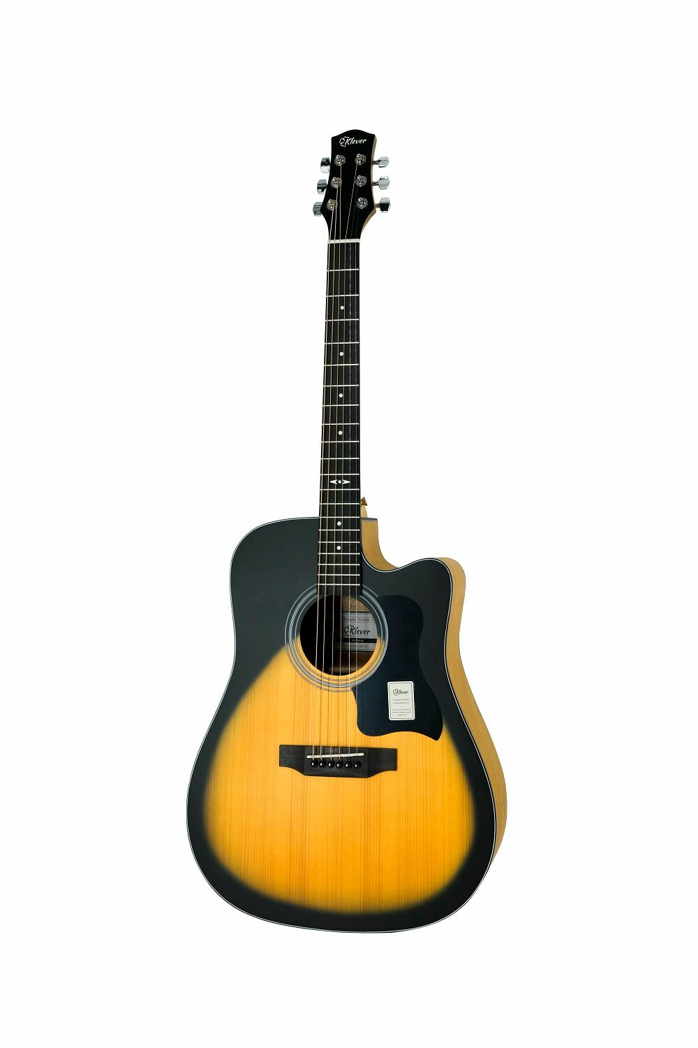 Klever KD-120S SB - Акустическая гитара дредноут, цвет санберст матовый