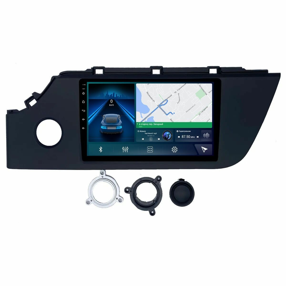 Магнитола CRS-300 Киа Рио 4 Kia Rio 2021-2022 - Android 13 - Процессор 8 ядер - Память 4+64Gb - Carplay - DSP 36 полос - 4G(Sim)