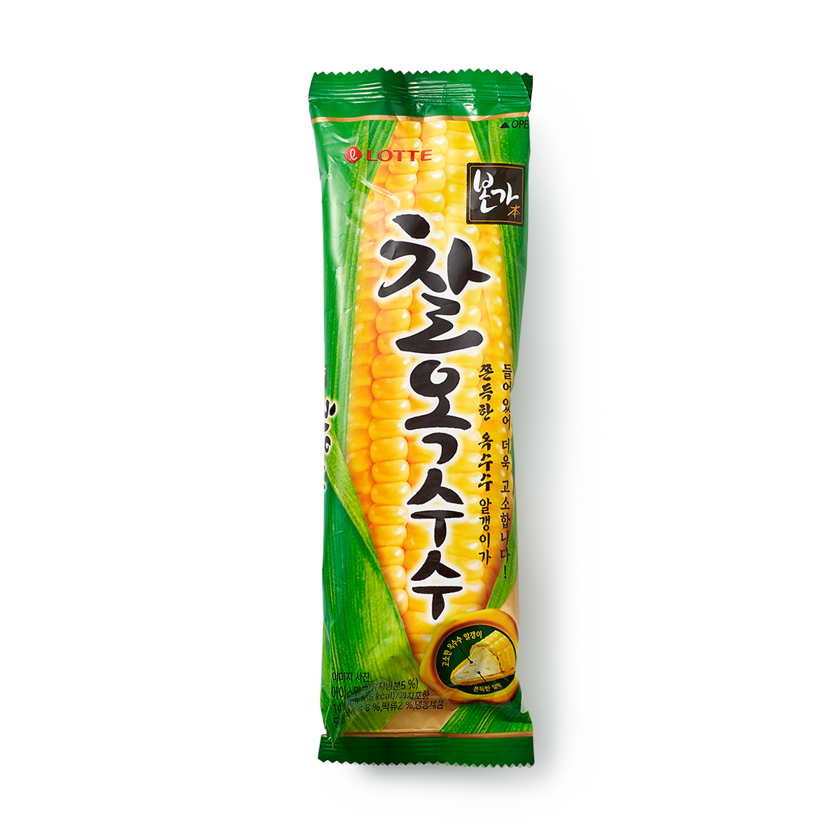 Мороженое Lotte "Сладкая кукуруза", батончик, 75 г, 1 упаковка