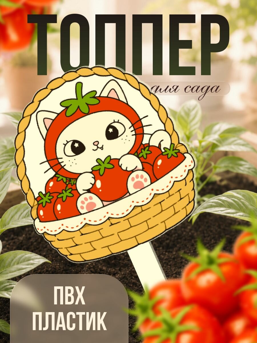 Фигурки для сада Котенок Помидор кот