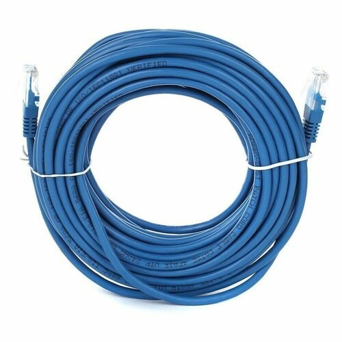 Патч-корд PREMIER ANP511_15M_B литой (molded), UTP, кат.5E, 15м, 4 пары, алюминий омедненный, многожильный, синий