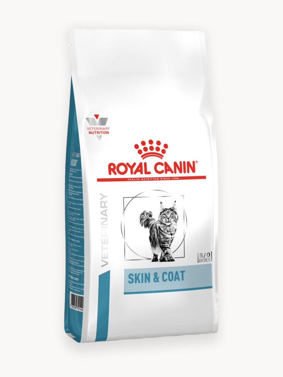 Сухой корм для кошек Royal Canin Skin & Coat ветеринарный, для здоровья шерсти и кожи, 350 г
