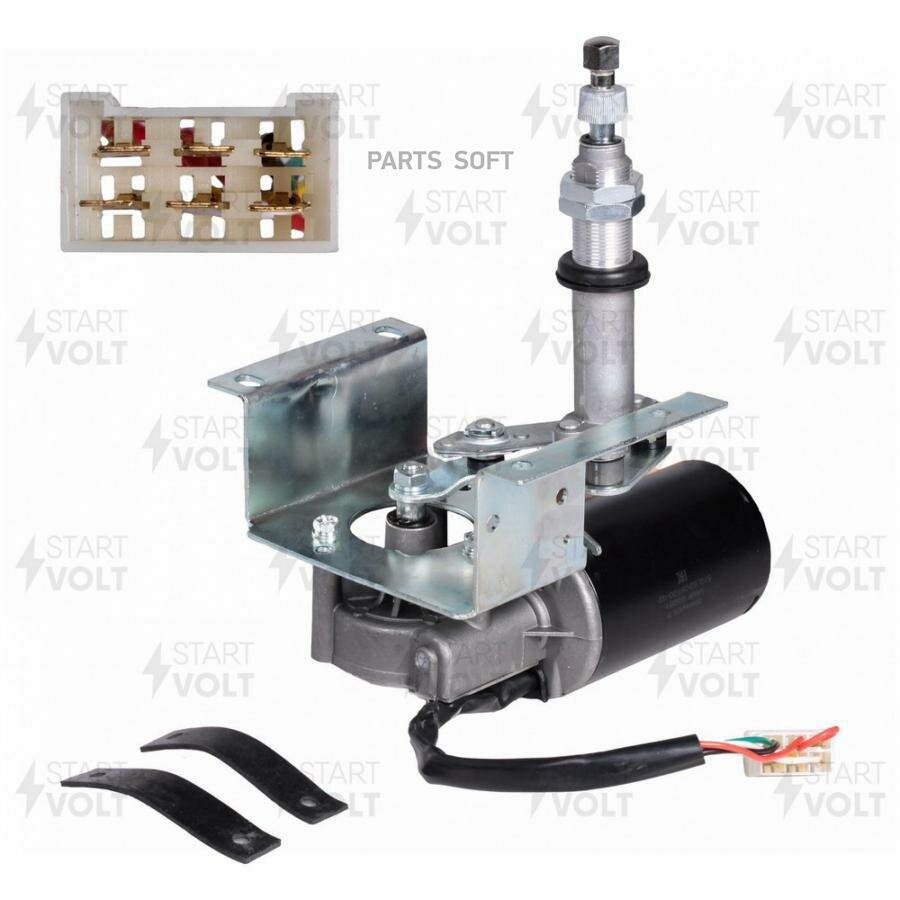 STARTVOLT VWF-03051 Моторедуктор стеклооч. для а/м ПАЗ 3205 12V (правый) (VWF 03051) ()