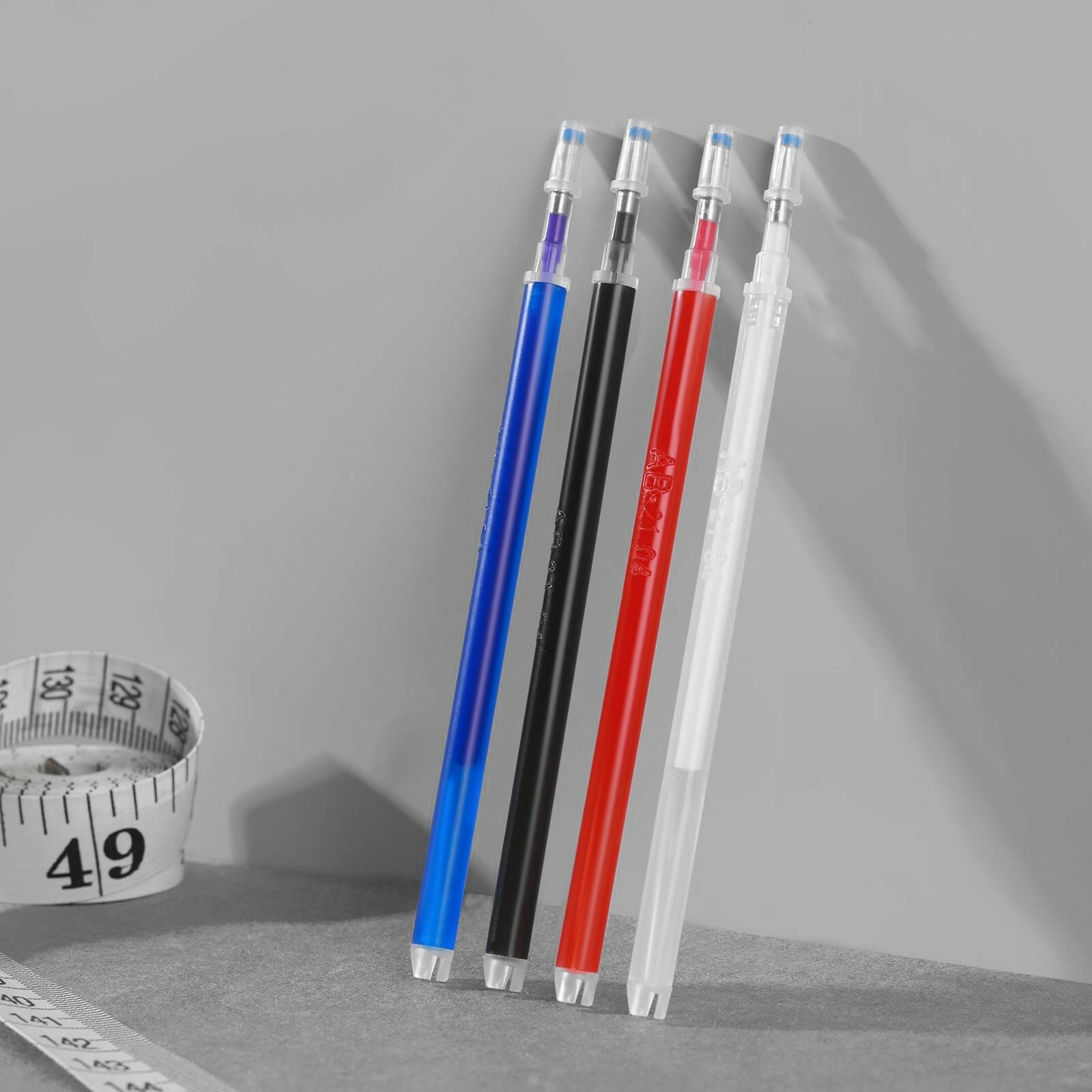 Набор стержней, термоисчезающие, 4 шт, белый, красный, чёрный, синий