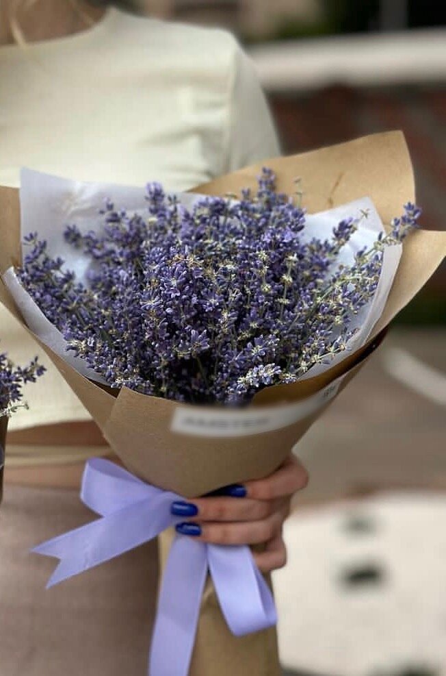 Ароматная лаванда в крафте