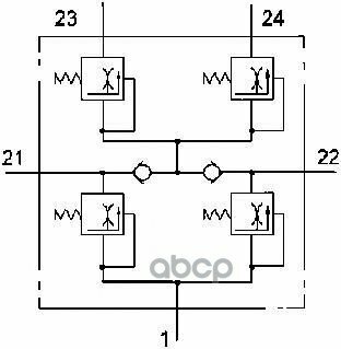 Л Клапан тормозной 4-х контурный MAN Leon R07 Wabco Wabco арт. 9347140100