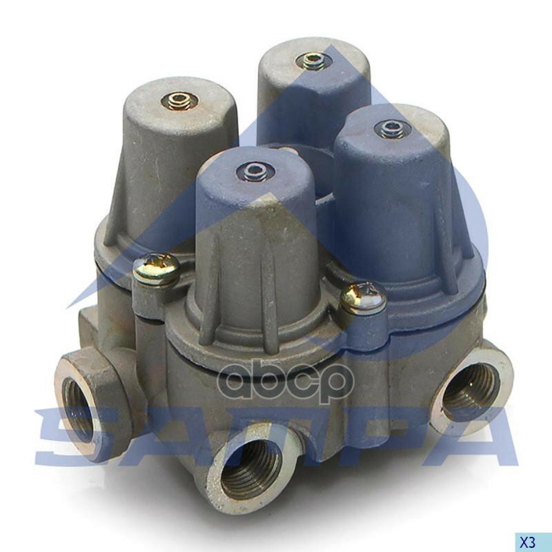 Клапан 4-х контурный защитный ! WABCO 934702040/934702047 MB, MAN SAMPA арт. 09628101