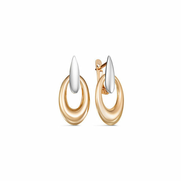 Серьги, золото, 585 проба