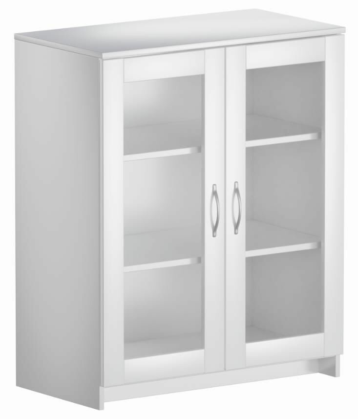 Тумба Гуд Лакк Сириус 78х95 (2 двери со стеклом) Белый Размеры: Высота 946мм Глубина 412мм Ширина 782мм