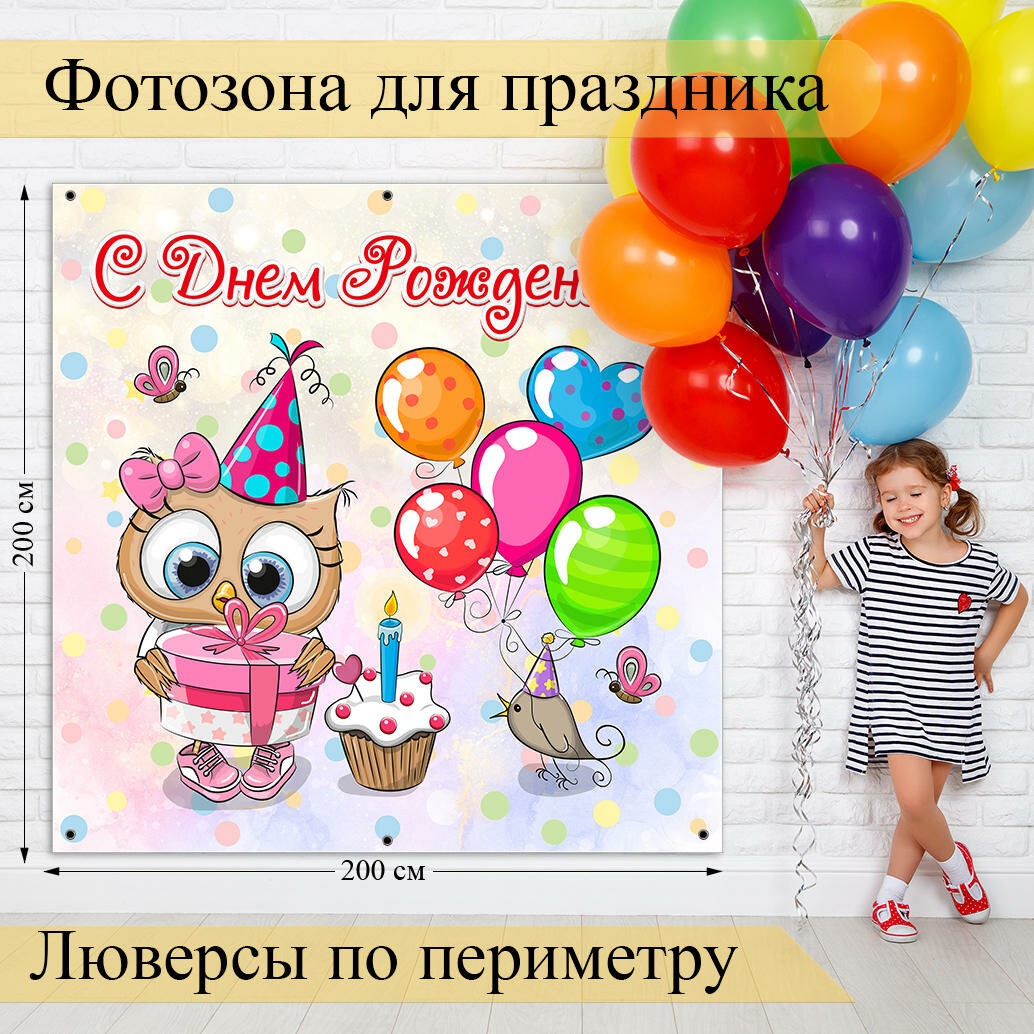Баннер для фотозоны С Днем Рождения!