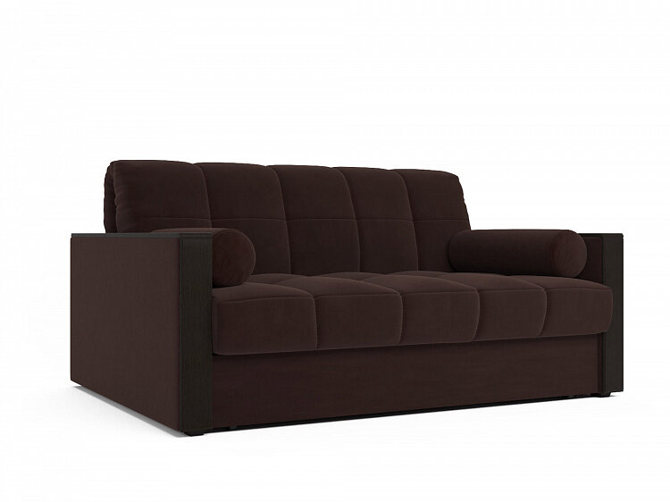 Прямой диван Техас коричневый, аккордеон, 163х105х83 см, на металлическом каркасе