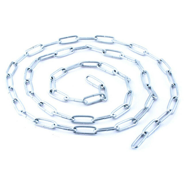 Цепь DIN 763 сталь оцинк длинное звено 5мм 5м