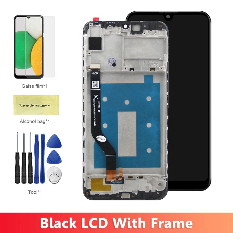 OEM-экран 6,26 дюйма для Huawei Y7 2019, ЖК-дисплей, сенсорный экран для Huawei Black With Frame