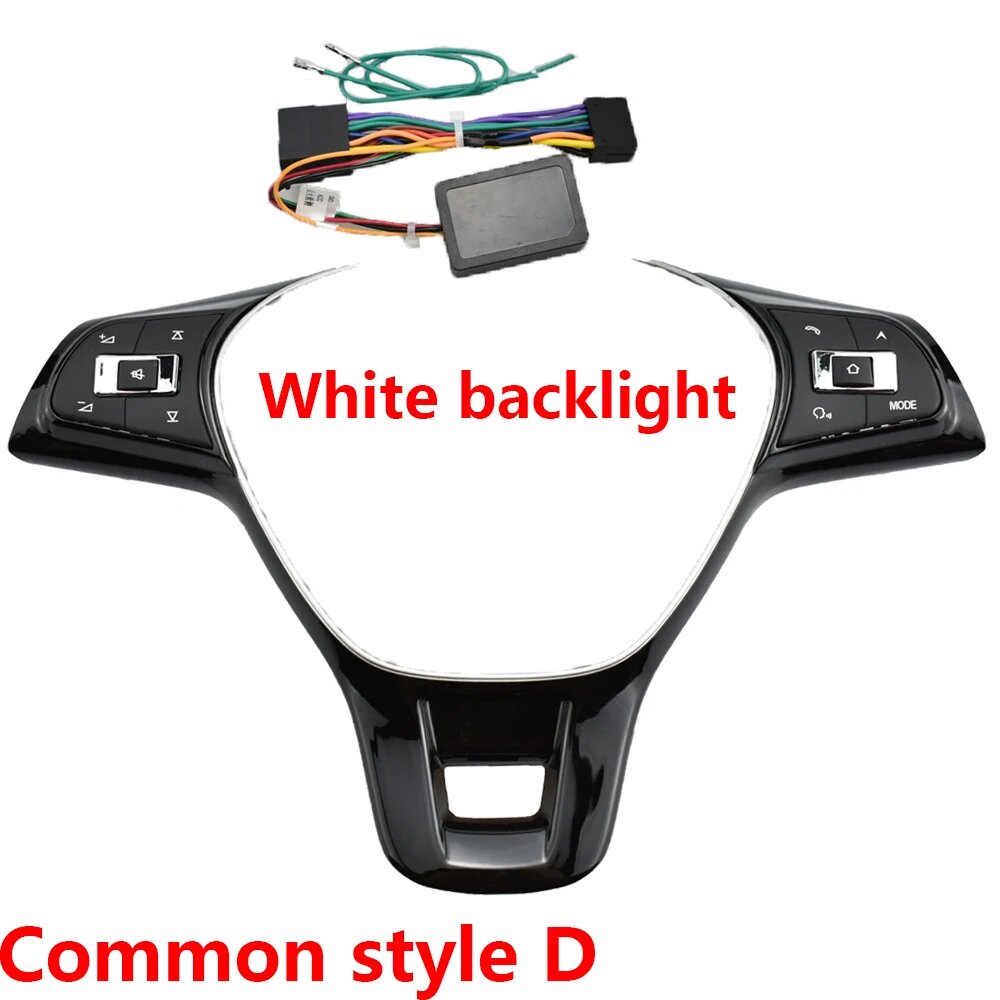 Многофункциональная кнопка управления на руль, кнопка регулировки громкости, кнопка переключения звука для VW, для Volkswagen MK6, Golf 7, Jetta, Polo VW-D21-White