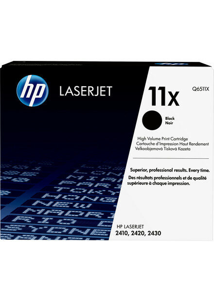 Картридж лазерный HP 11X (Q6511X) для принтеров HP LaserJet 2400, HP LaserJet 2410, HP LaserJet 2420, HP LaserJet 2430 ( черный, 12000 стр.). Товар уцененный