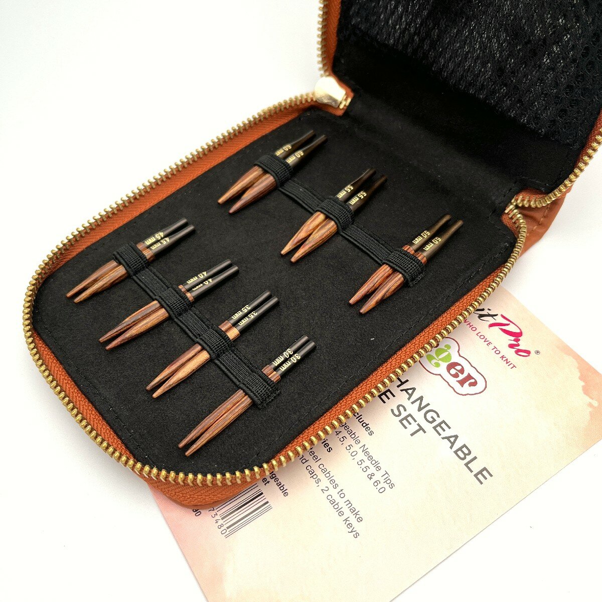 Набор Mini спиц съемных Ginger, длина 5см, KnitPro, 31290