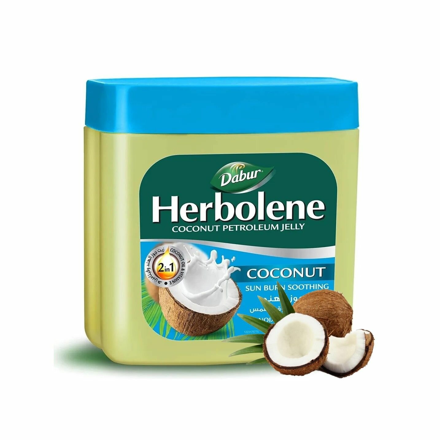 Dabur Вазелин для тела с маслом Кокоса и витамином Е / крем увлажняющий Дабур, 225 мл