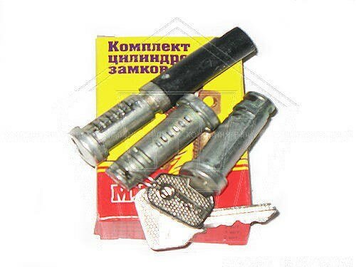 Личинка замка двери ваз 2105 (к-кт)