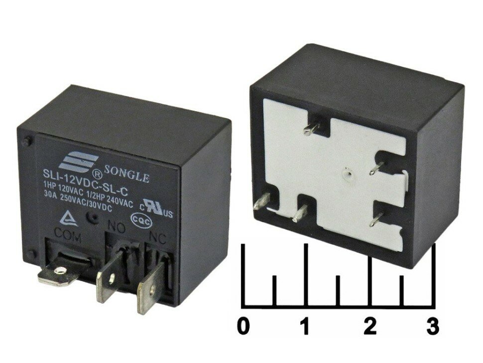 Реле =12V 30A/250V SLI-12VDC-SL-C