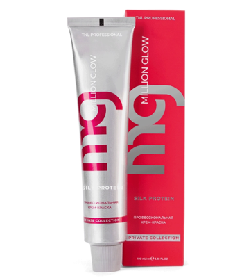 Крем-краска для волос TNL Million glow Private collection Silk protein 8.6 Светлый блонд красный 100 мл