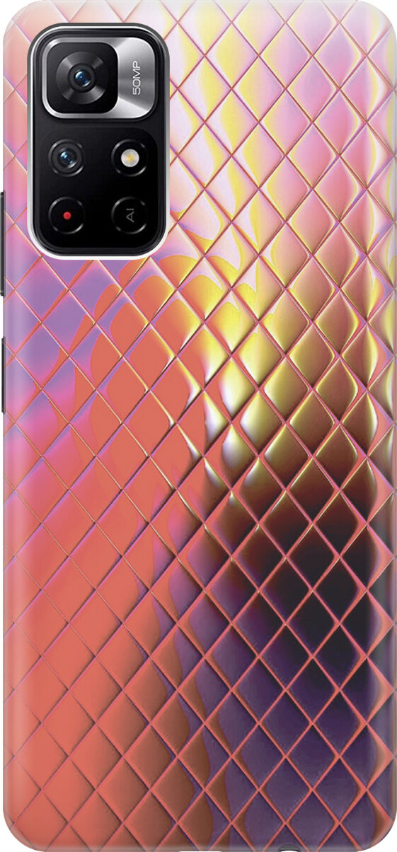 Силиконовый чехол Розовая рептилия на Xiaomi Poco M4 Pro 5G / Сяоми Поко М4 Про