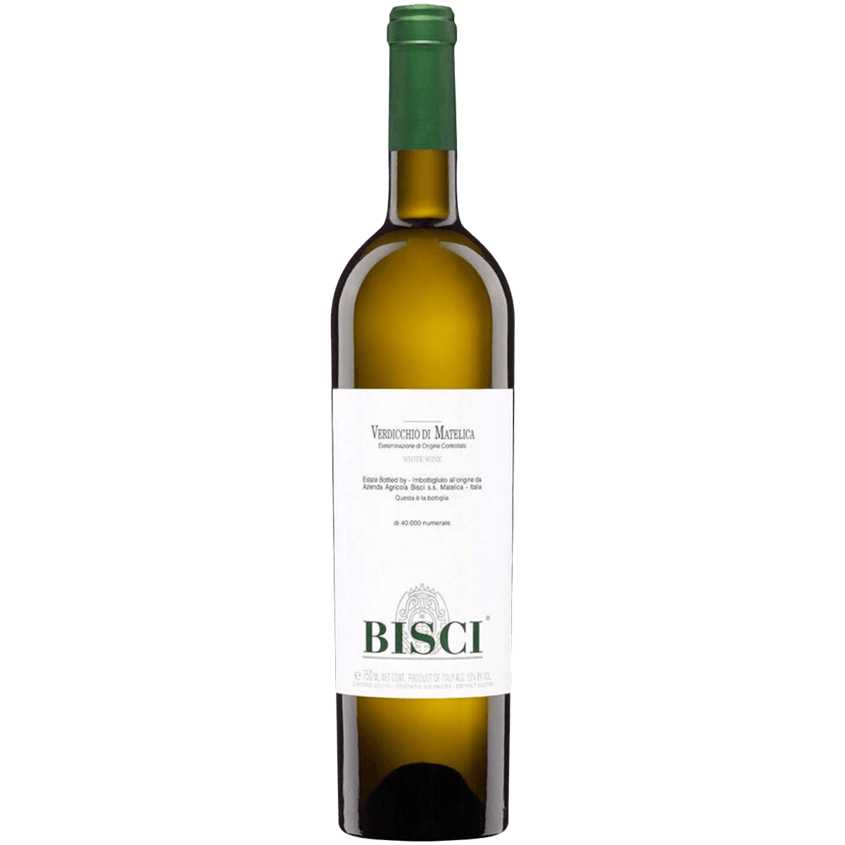 Вино Bisci, Verdicchio di Matelica DOC, белое, сухое, 0,75 л