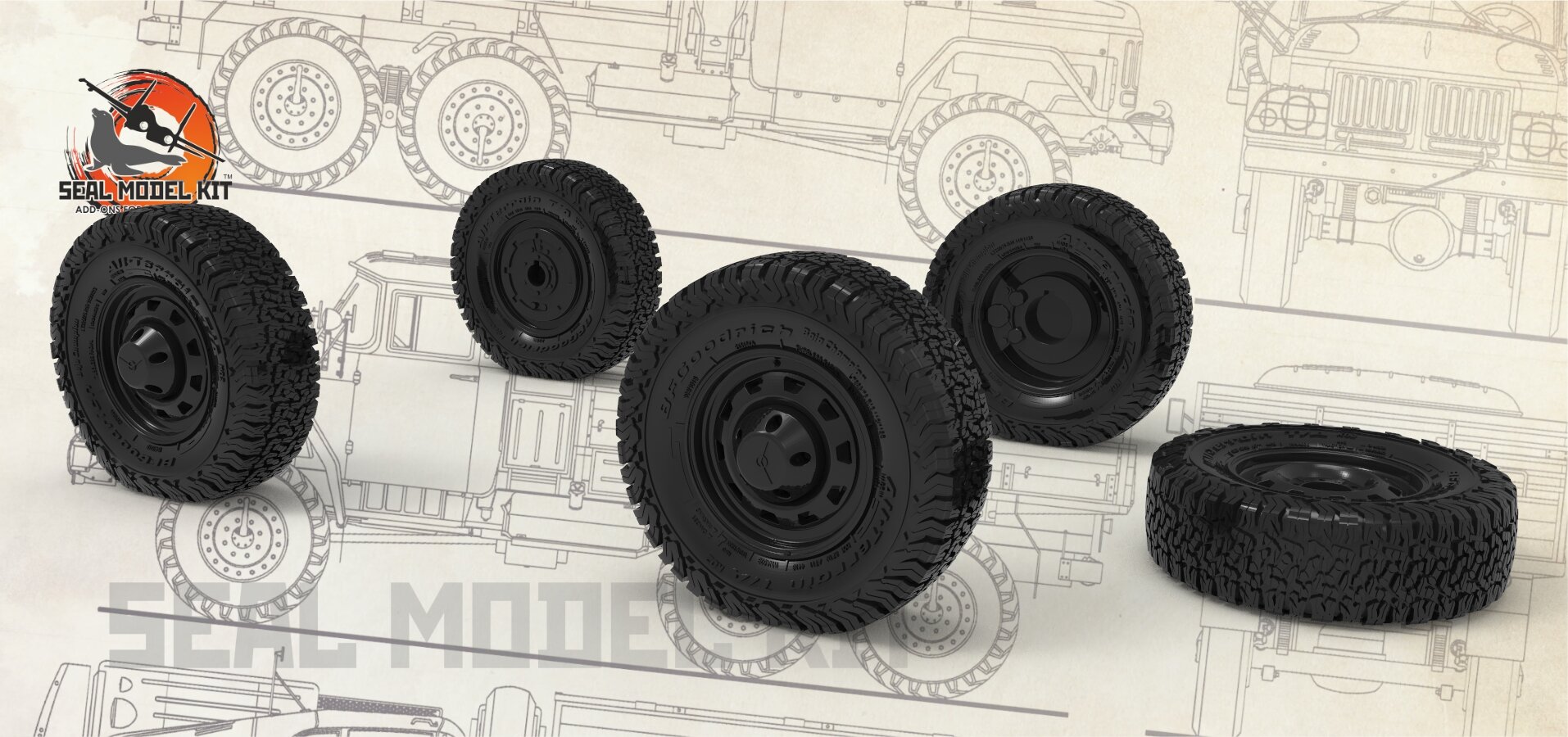 Smk35005 Колеса внедорожные All Terrain для Буханки
