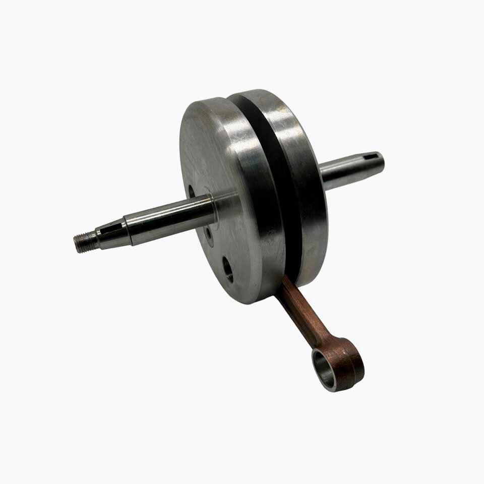 Коленвал на мотоцикл Минск 12В (нового образца, под 204 подшипник, 2 длинные шейки)