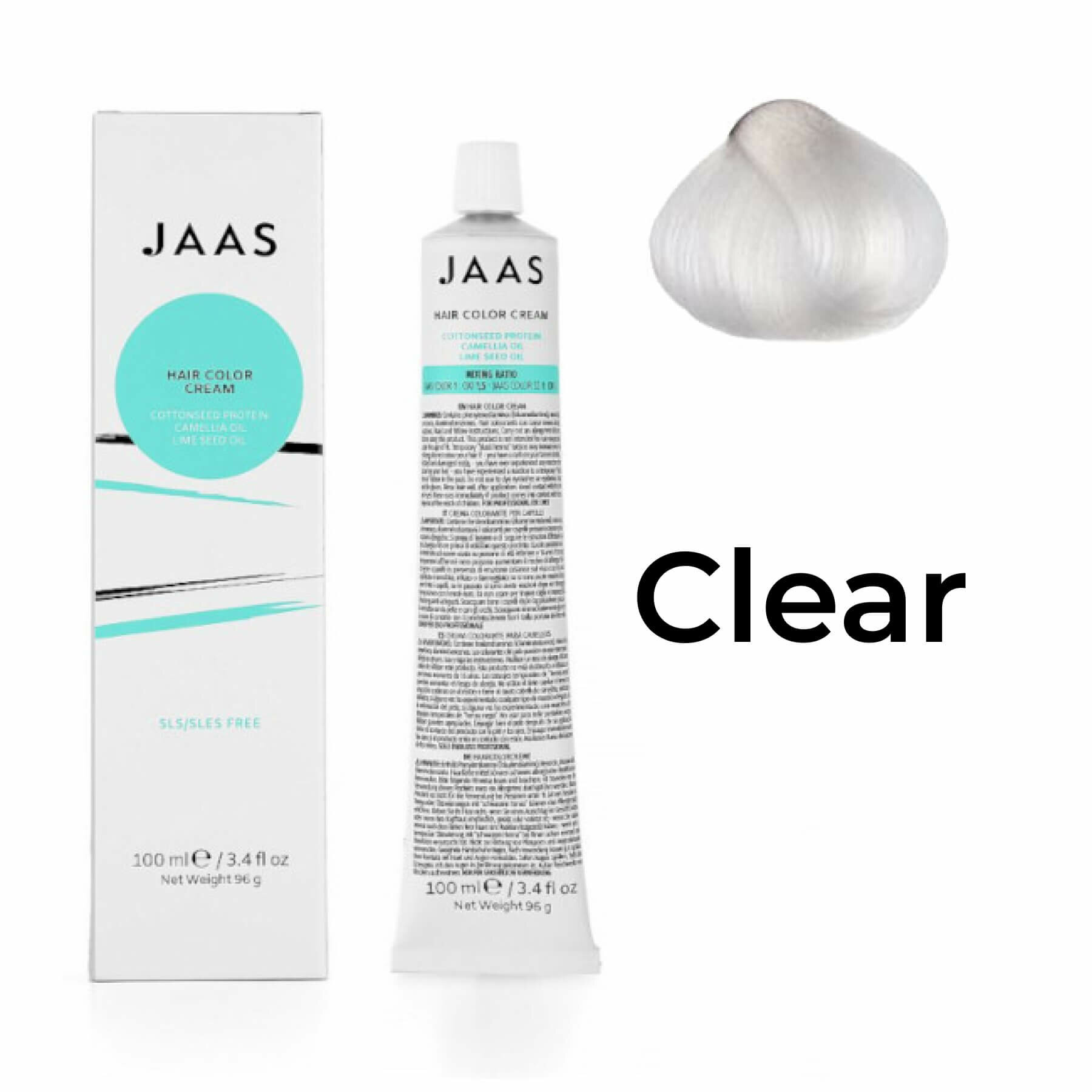 Крем - краска для волос профессиональная Jaas Clear Прозрачный Микстон 100 мл