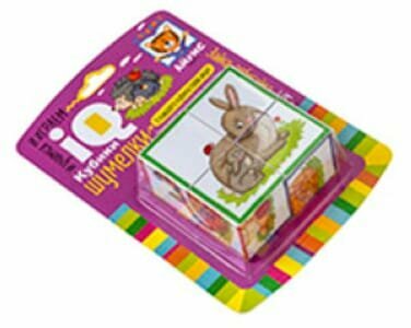 *Кубики(Айрис) 4шт. КубикиШумелки Зайка-побегайка (28245)