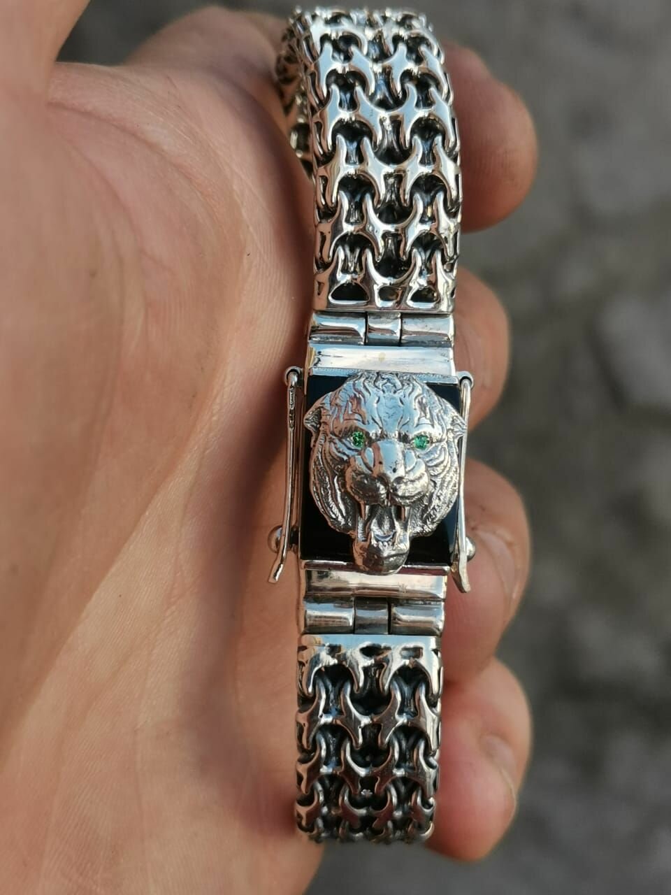 Браслет, славянский оберег, серебро, 925 проба, фианит