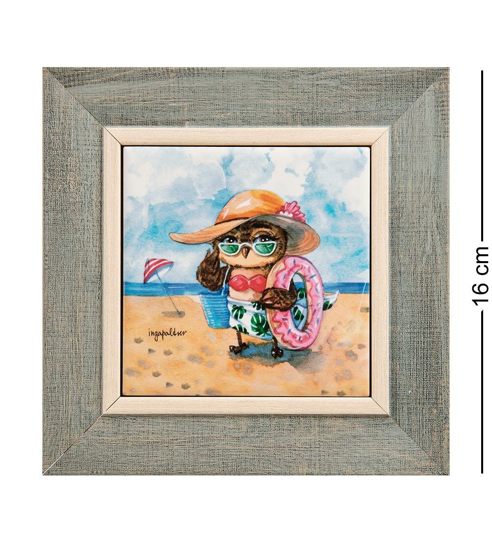 Панно керамическое Солнце! Море! Пляж! 10х10 A2152262 Sunpreeze, Керамика, пластиковая рамка