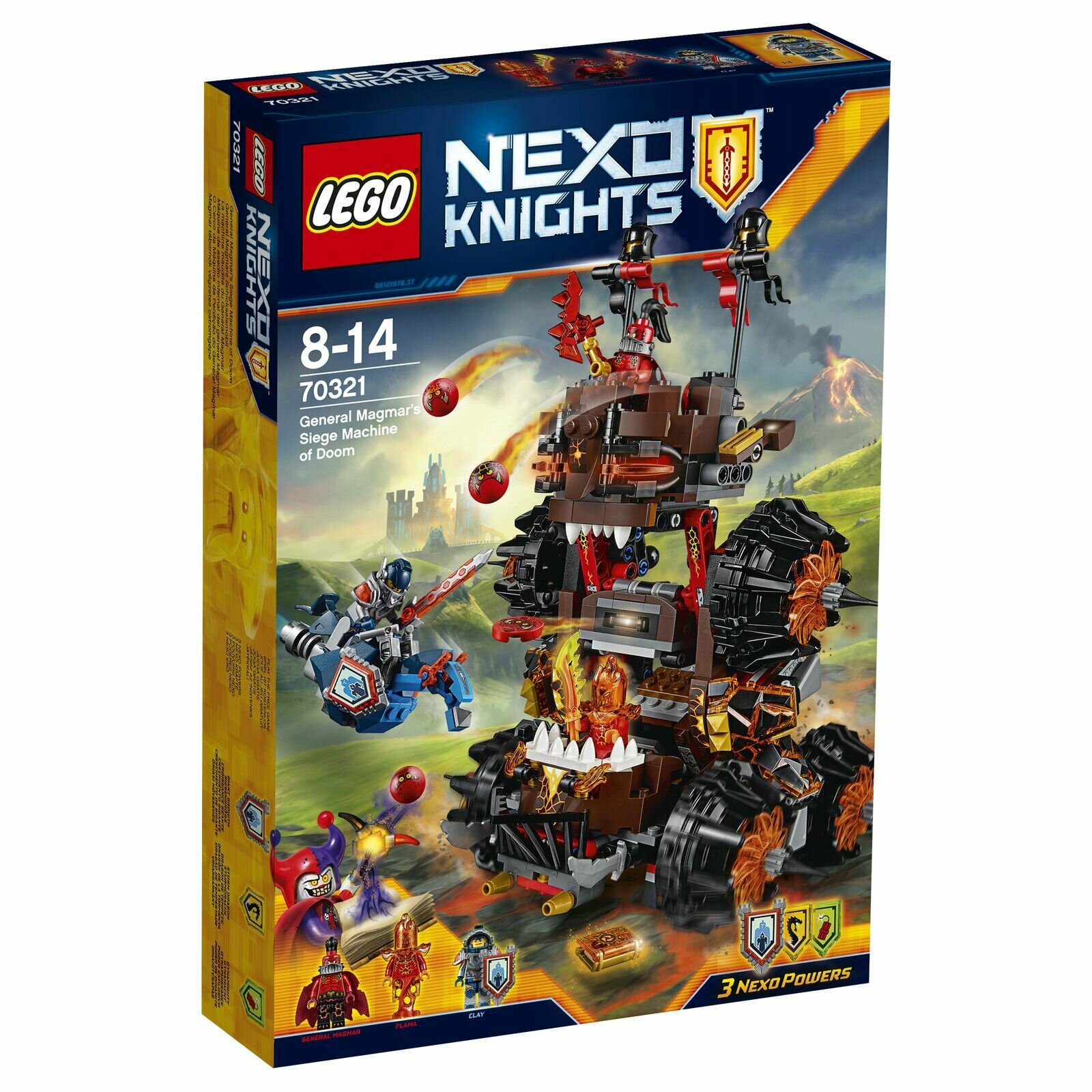 Конструктор LEGO Nexo Knights 70321 General Magmar's Siege Machine of Doom (Роковое наступление Генерала Магмара) 2016 год