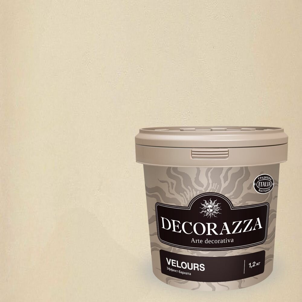 Декоративная штукатурка с эффектом бархата Decorazza Velours (1,2кг) VL 10-62
