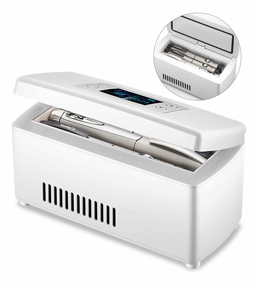 Портативный холодильник, для инсулина, с охлаждением за 10 минут, пластик, 1л