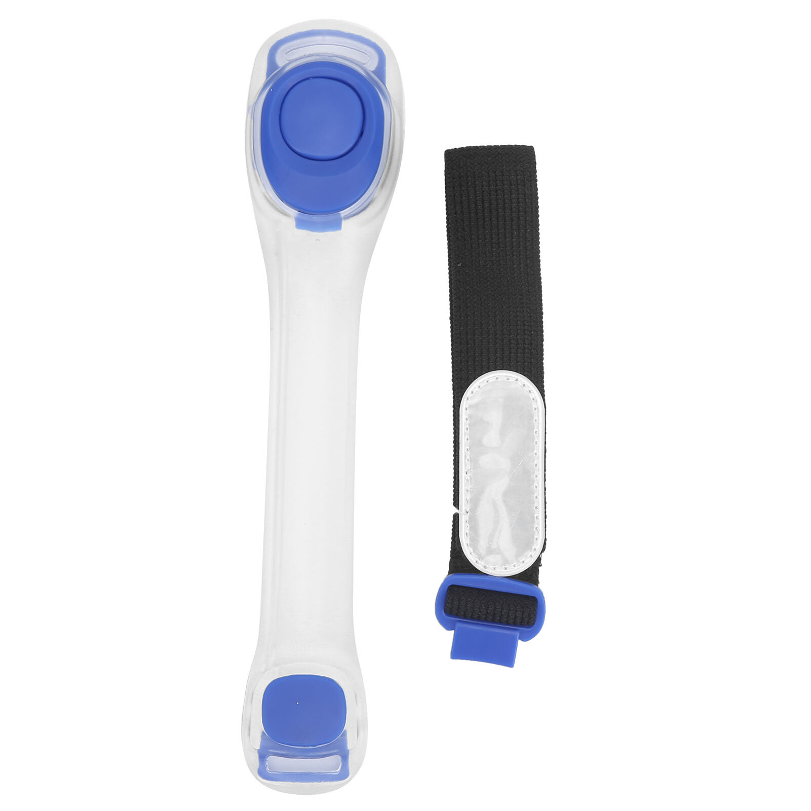 Нарукавная повязка для занятий спортом на открытом воздухе со светодиодной подсветкой, светящийся браслет для ночных пробежек, синий.