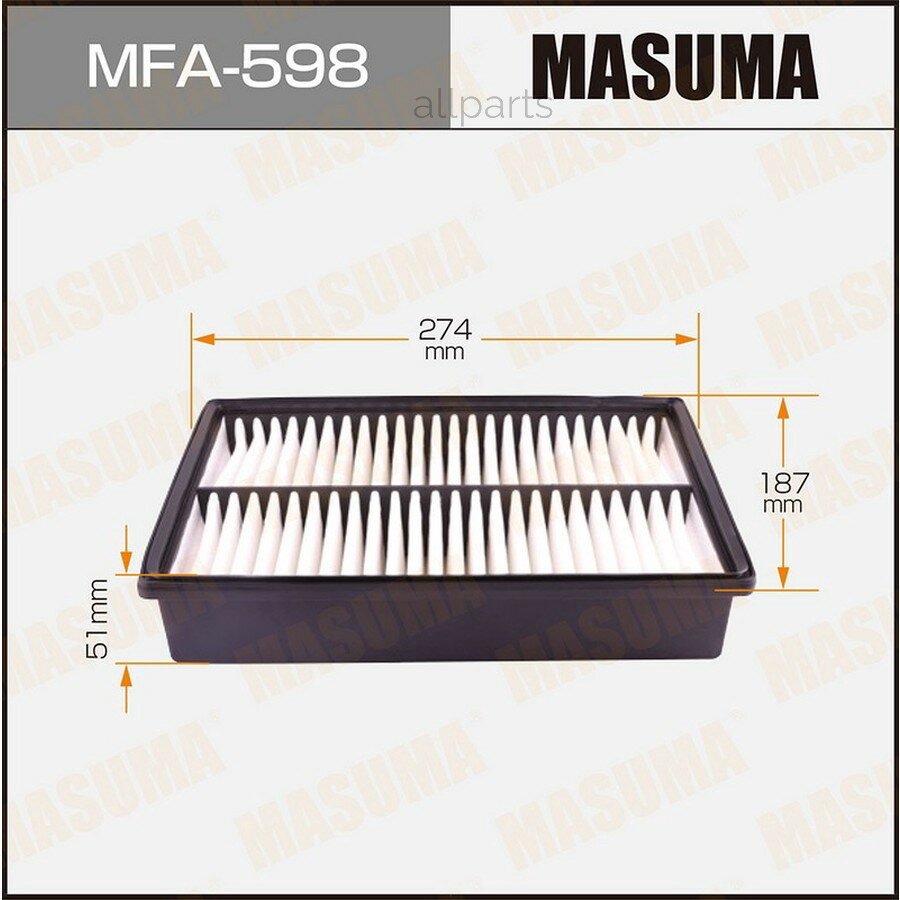 MASUMA MFA-598 Фильтр воздушный MAZDA AXELA MASUMA MFA-598