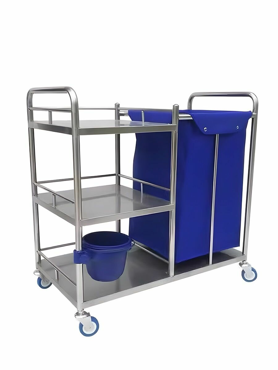 Тележка Для Горничной, Синий Мешок