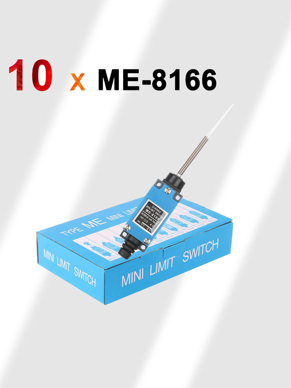 10 кусочков Концевой выключатель ME-8166 Поворотные регулируемые роликовые мини-концевые выключатели TZ-8166 AC250V 5A 1NO 1NC