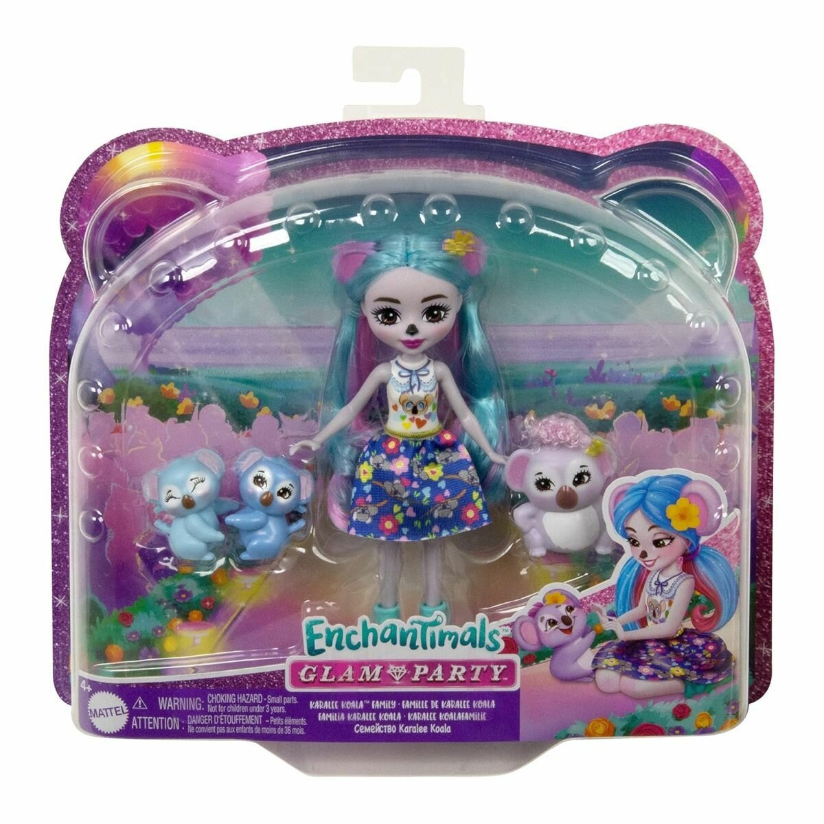 Кукла Enchantimals Glam Party HNT61 Коала Карали с питомцами Семья Энчантималс Mattel