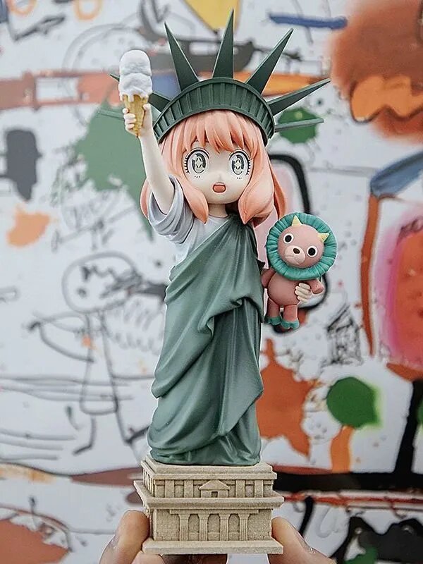 Аниме персонажи Аня Статуи Свободыр 18cm